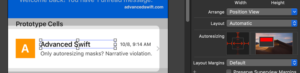 Autolayout vs Autoresizing Masks in Swift [with real UI examples]