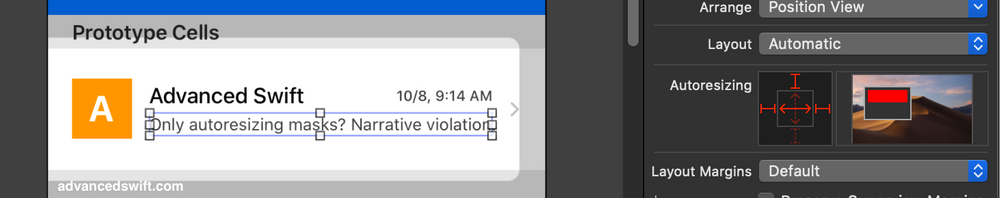 Autolayout vs Autoresizing Masks in Swift [with real UI examples]