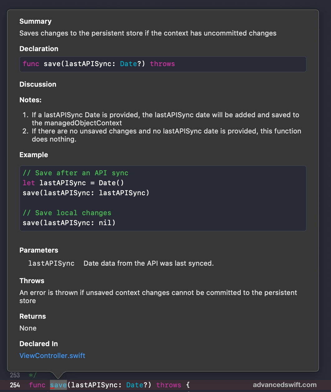 Comments in Swift [+add Quick Help popups to your code]